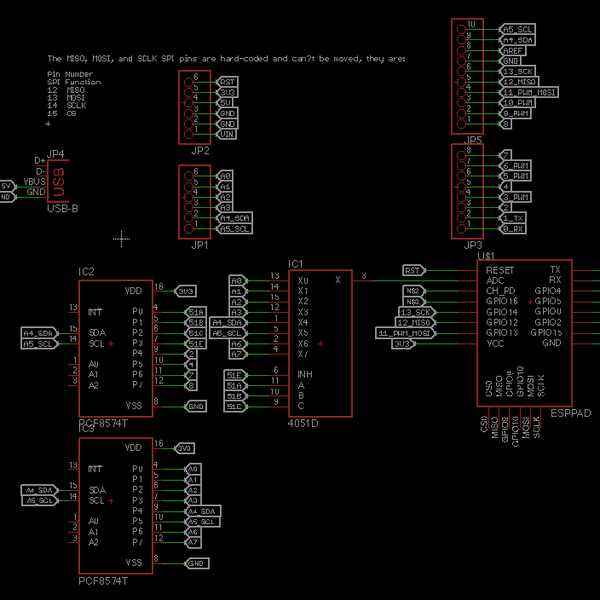 ESP8266 board with classic Arduino footprint | Hackaday.io