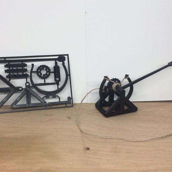 3D-printable Davinci catapult gift card | Hackaday.io