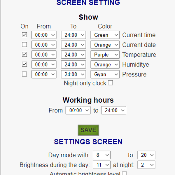 LED Pixel Clock (Clock, alarms, temperature etc.) | Hackaday.io