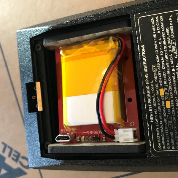 Classic HP Calculator LiPo Battery Pack | Hackaday.io