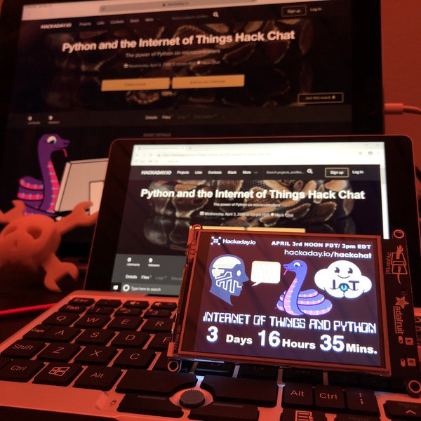 Python & the Internet of Things Hack Chat Device | Hackaday.io