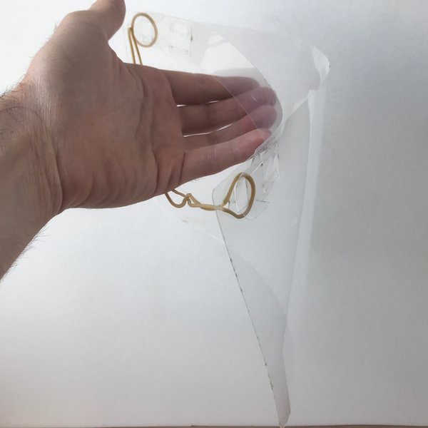 Laser cut medical shield on A4 sheet | Hackaday.io