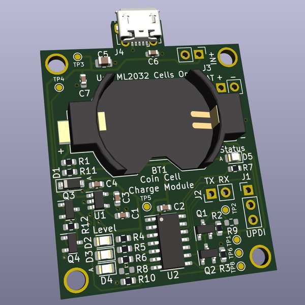 Smart ML2032 Coin Cell Charger Module | Hackaday.io
