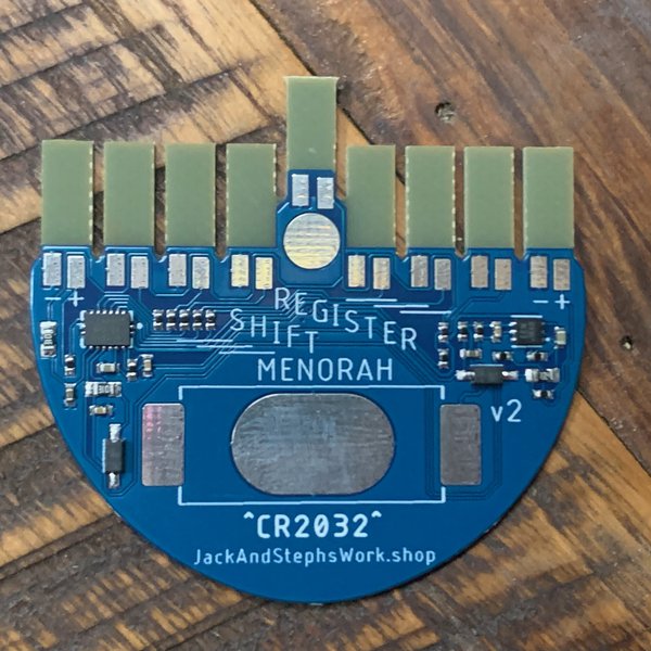 Shift Register Menorah | Hackaday.io