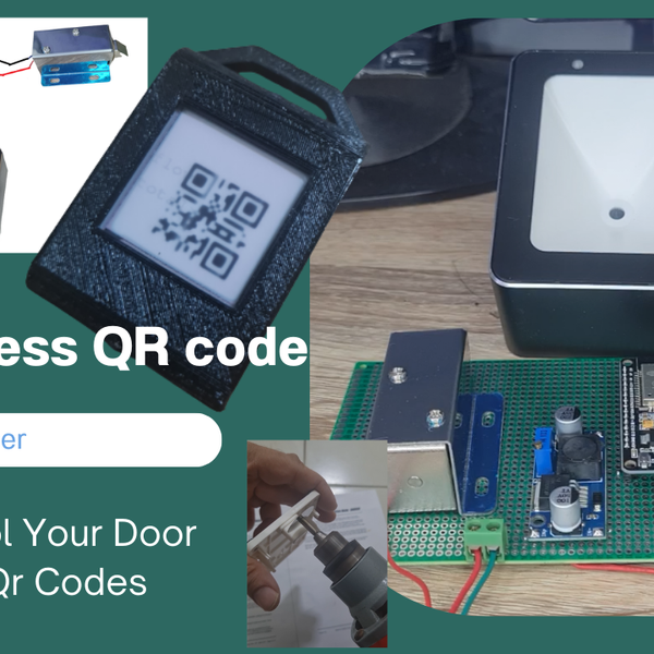 Door access control witch E-paper QR-code reader | Hackaday.io