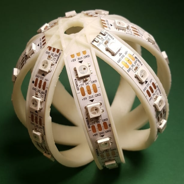 LED strip globe | Hackaday.io