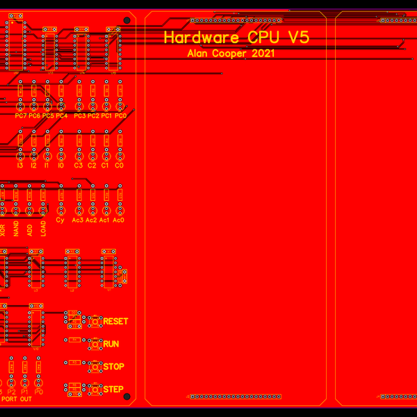 Hardware Controlled 4 Bit Cpu