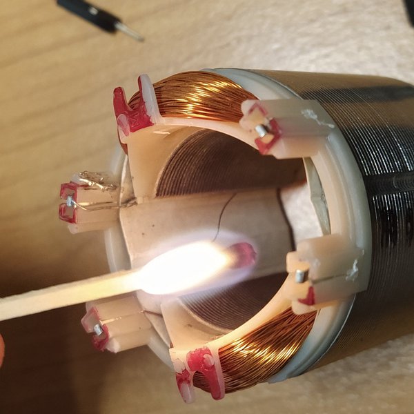 Dead Dremel 3000 repair (open stator winding) | Hackaday.io