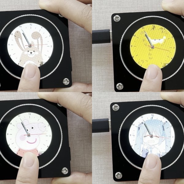 Cartoon Digital Clock With Switchable Style | Hackaday.io