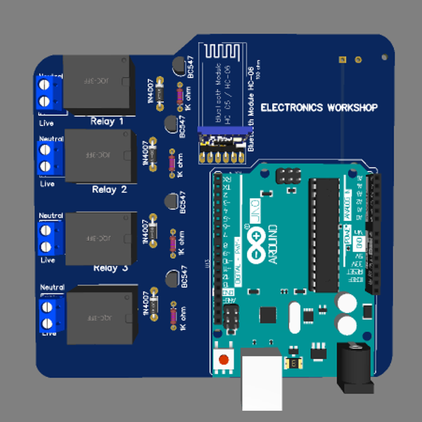 Home Automation Using Arduino Relay And Bluetooth