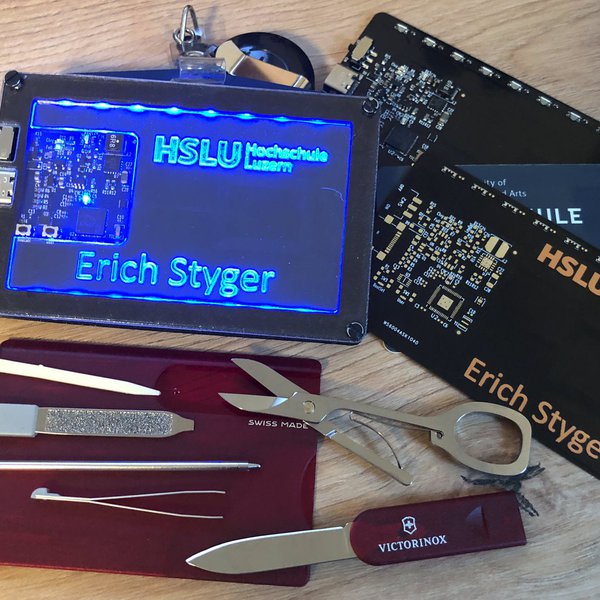 'Swiss Army Knife' RFID LED Business Card | Hackaday.io