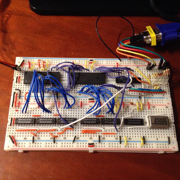 Breadboard VGA from TTL and EEPROM | Hackaday.io