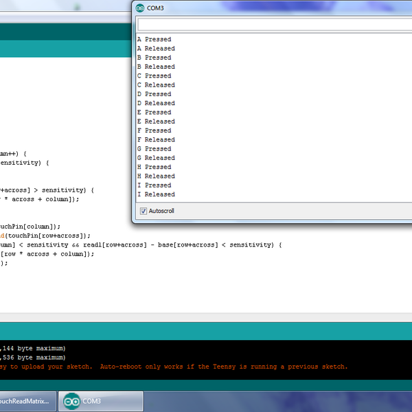 36 Touch Sensor Matrix | Hackaday.io