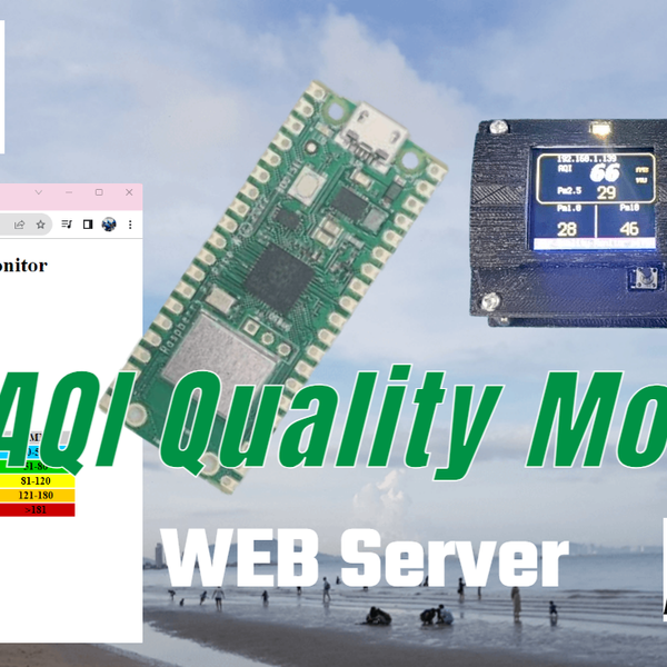AQI Quality Monitor v2.0 (PICO W) Webserver | Hackaday.io