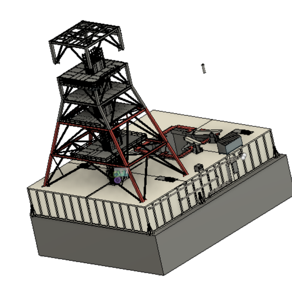 An animated Saturn V launch pad and gantry | Hackaday.io