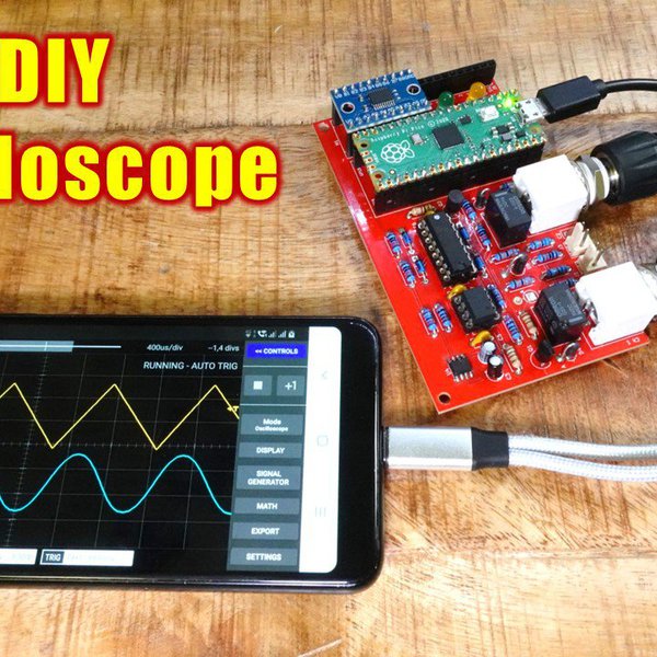 Oscilloscope From Pi Pico and Android Phone | Hackaday.io