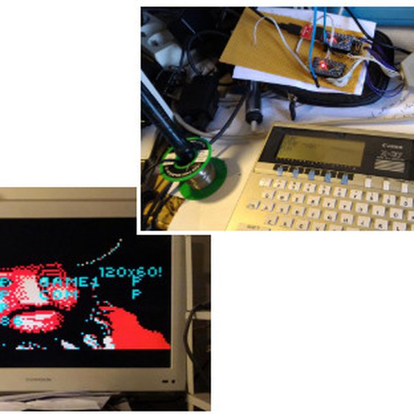 Canon X-07 with PRINTER(to TTL) & VGA Port | Hackaday.io
