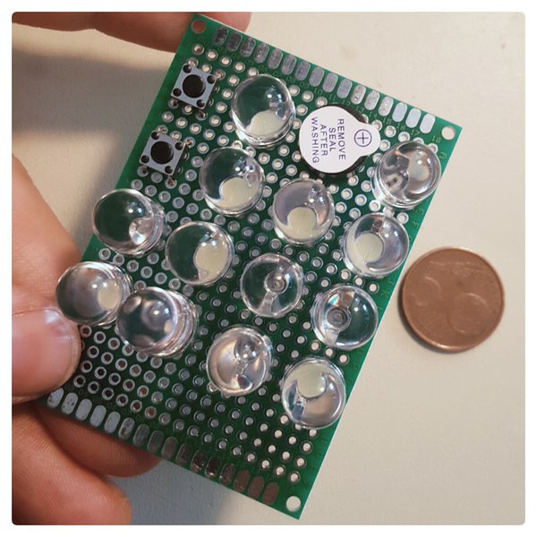 Bincl Binary Coded Decimal 10mm Led Clock