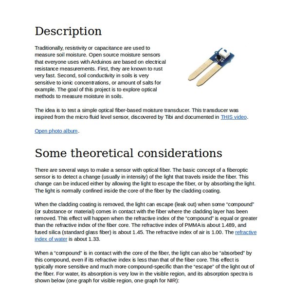 Optical Soil Moisture Meter | Hackaday.io