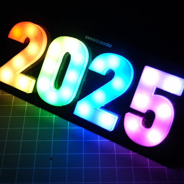 The New Year 2025 PCB With WLED | Hackaday.io