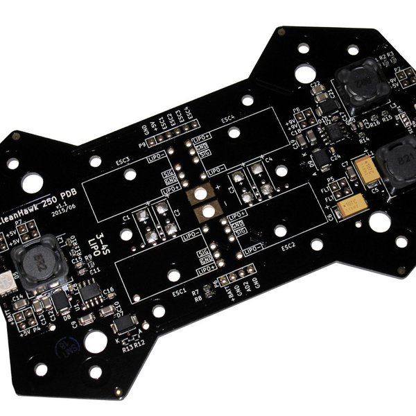 CleanHawk 250 Quadcopter Power Distribution Board | Hackaday.io