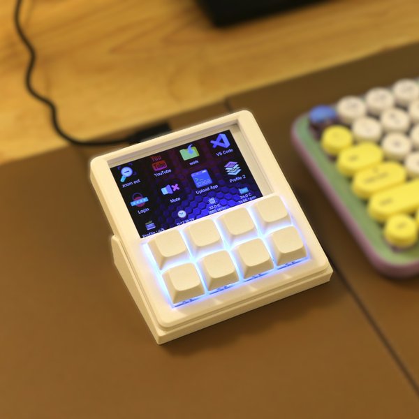 8‑Key Macro pad with 3.5 inch LCD | Hackaday.io