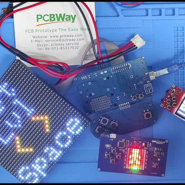 RGB LED matrix game console | Hackaday.io