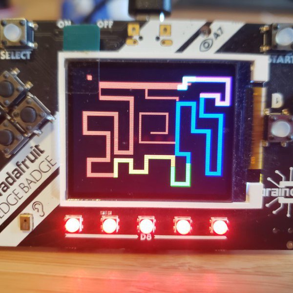 PyBadge Etch-A-Sketch | Hackaday.io