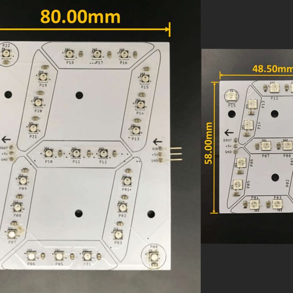 NeoDigito: Modular 7-segment RGB display | Hackaday.io