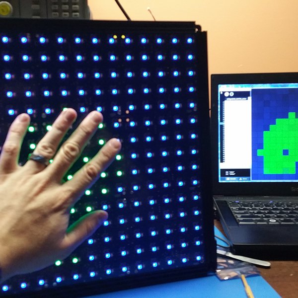 Interactive Color LED grid with IR touch sensing | Hackaday.io