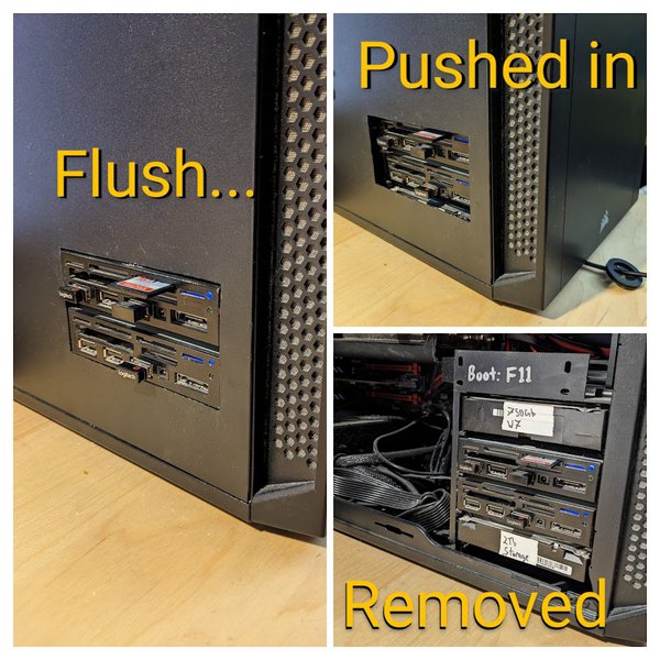 Push-latching USB Drive-Bay-Hubs for Desktop PC | Hackaday.io