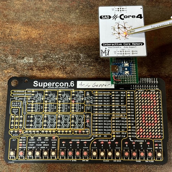 SAO Core4 - A Nibble of Core Memory with I2C | Hackaday.io