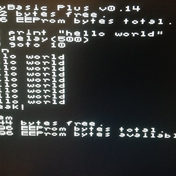 Single Chip AVR BASIC Computer | Hackaday.io