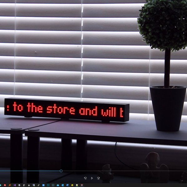 Voice Controlled Scrolling Message Board