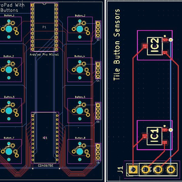 MacroPad With Tile Holder Buttons PCB Edition | Hackaday.io