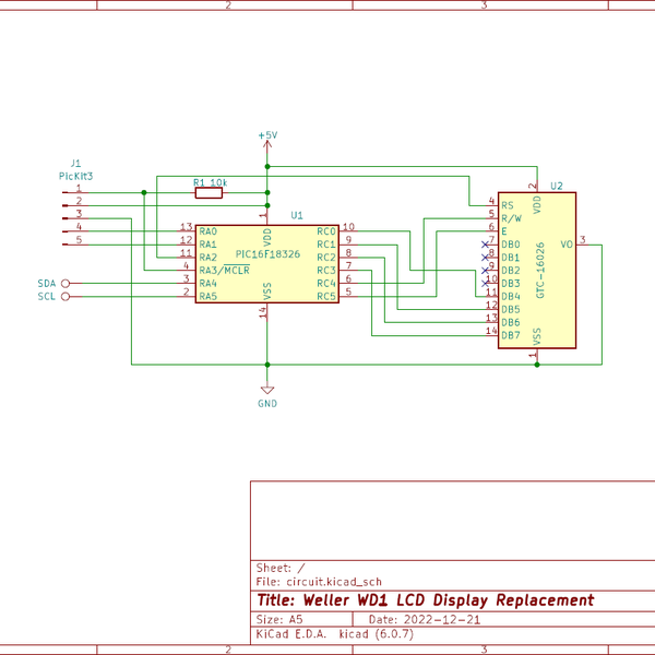 Replacing Broken LCD of Weller WD1 | Hackaday.io